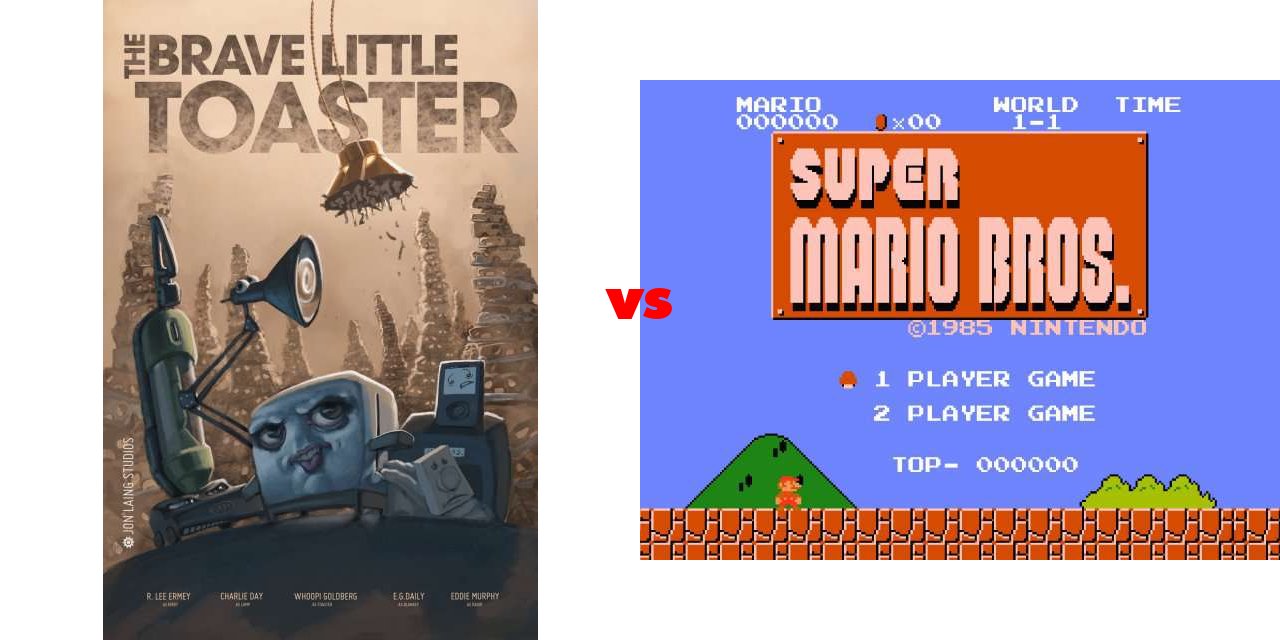 The Brave Little Toaster vs Super Mario Bros on The Big Fat List