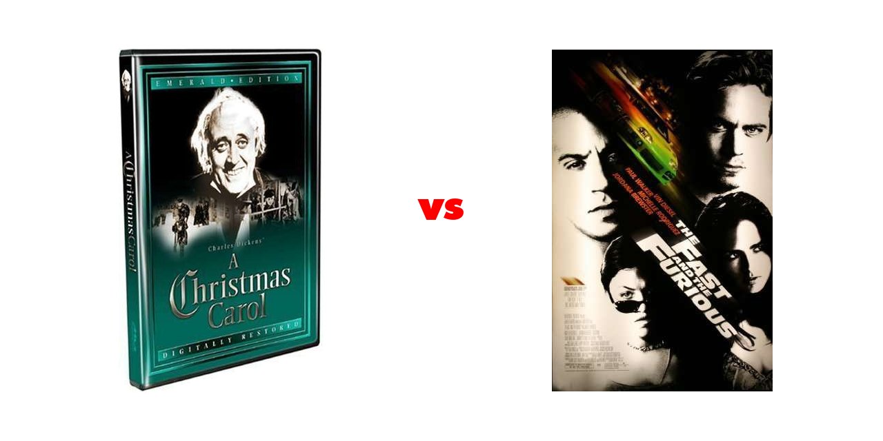 A Christmas Carol vs The Fast and the Furious on The Big Fat List