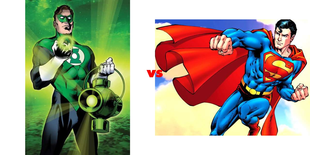 Green Lantern (Hal Jordan) vs Superman on The Big Fat List