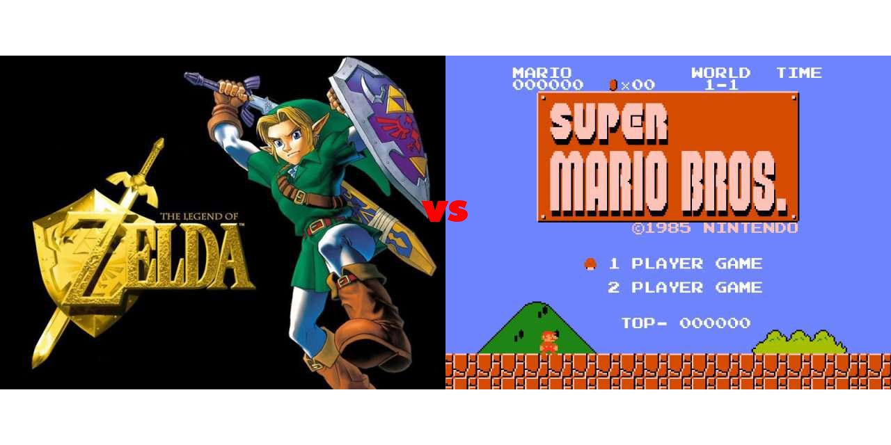 The Legend of Zelda vs Super Mario Bros on The Big Fat List