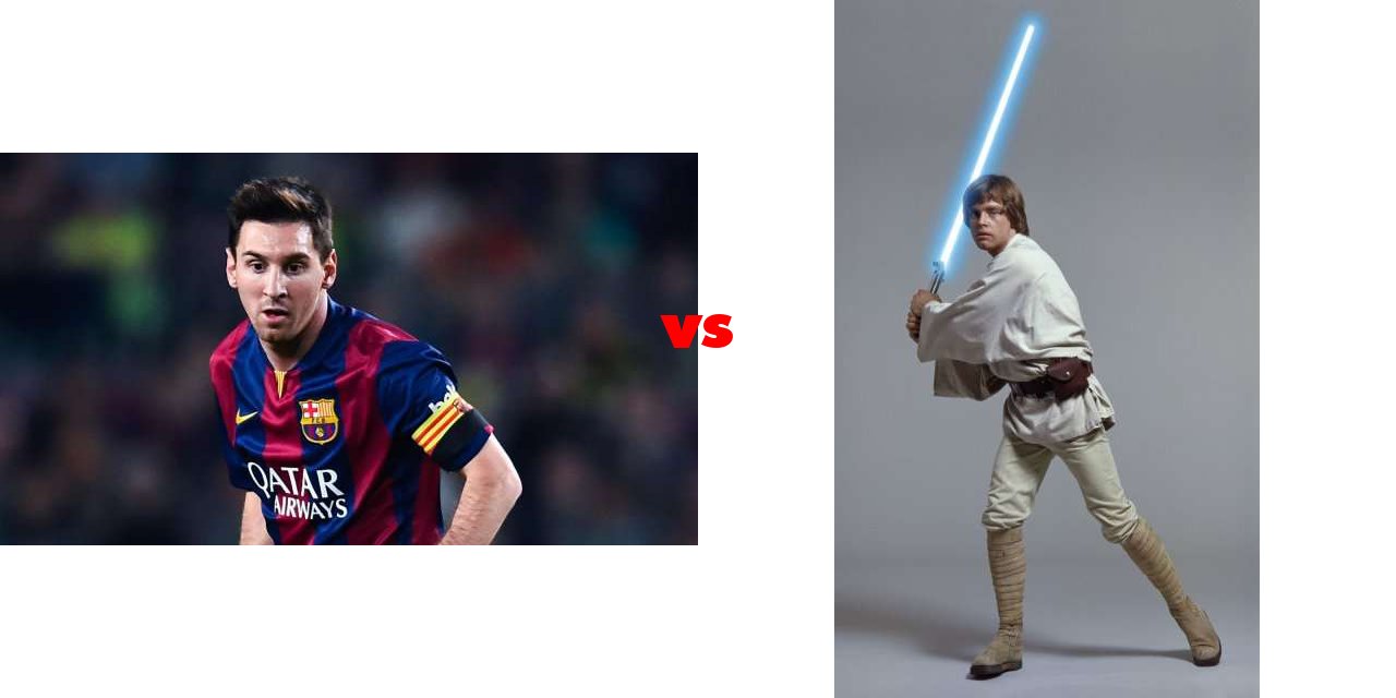 Lionel Messi vs Luke Skywalker on The Big Fat List