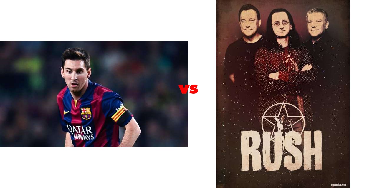 Lionel Messi vs Rush on The Big Fat List