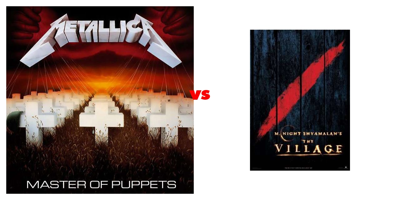 Master of Puppets (Metallica) vs The Village on The Big Fat List