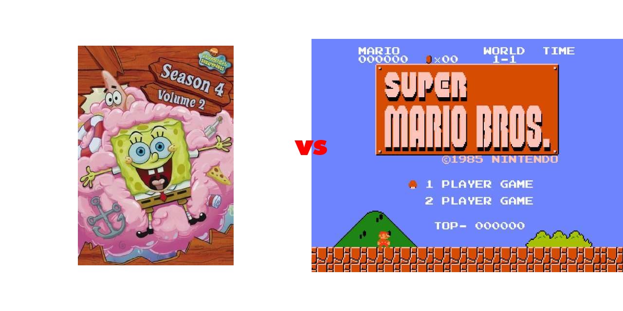 SpongeBob SquarePants vs Super Mario Bros on The Big Fat List