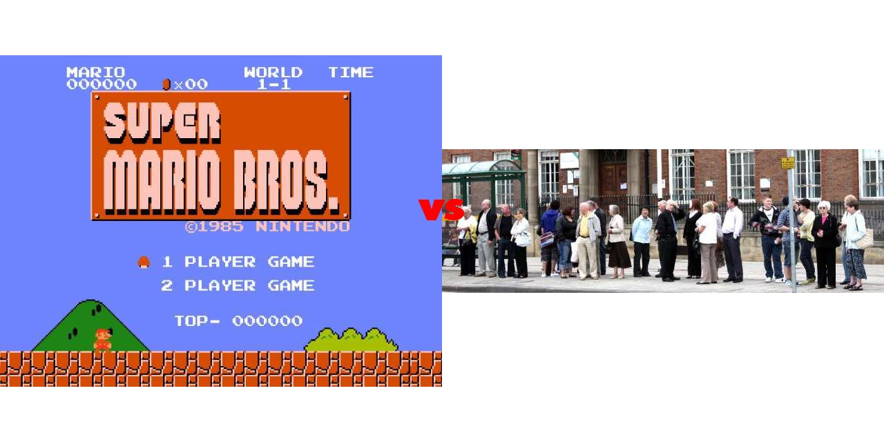 Super Mario Bros vs Waiting in line on The Big Fat List